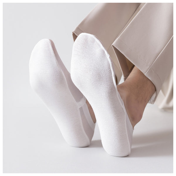 Smiley Sox | 3 Pack Invisible Socks | Breathable, Anti-Skid, Silk Socks