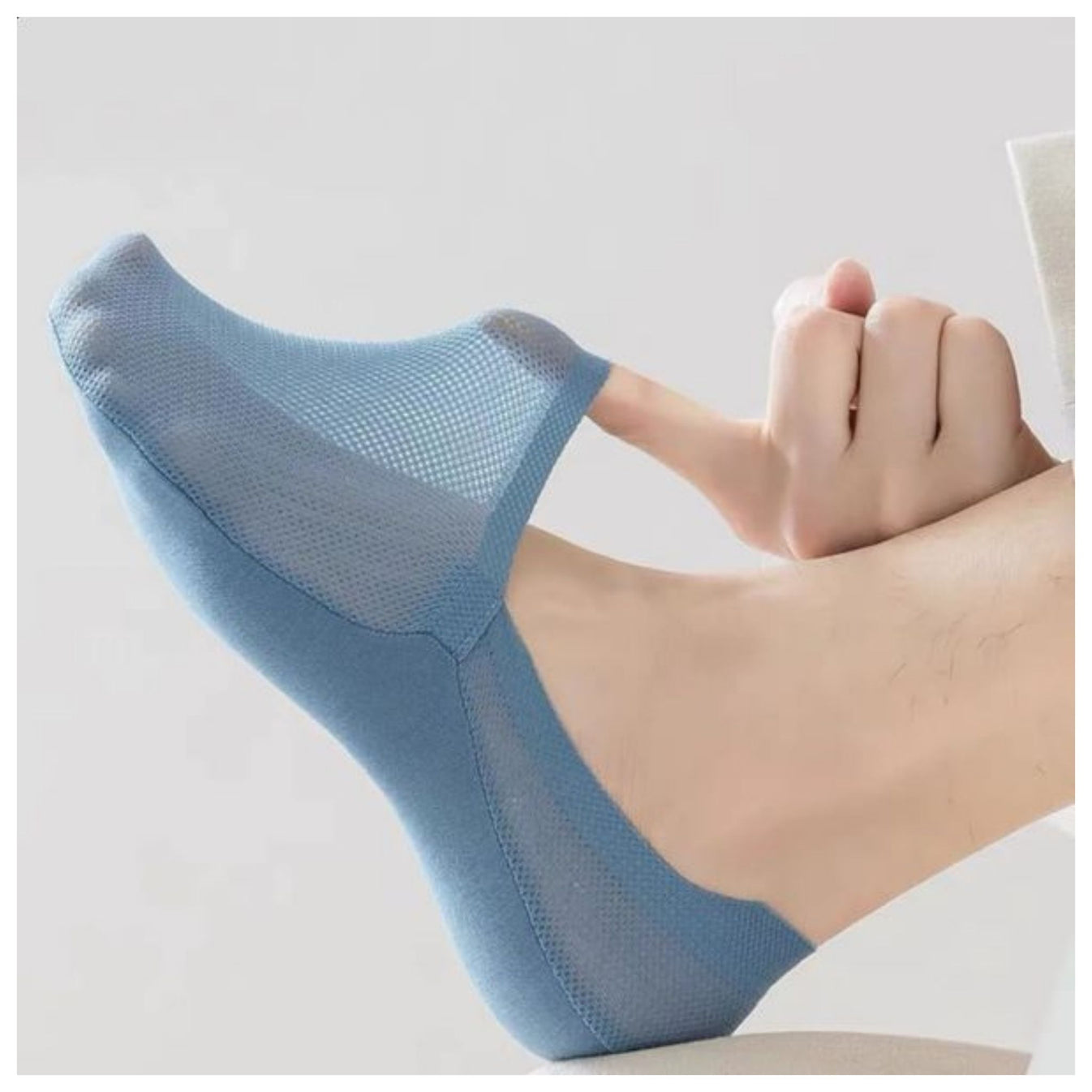 Smiley Sox | 3 Pack Invisible Socks | Breathable, Anti-Skid, Silk Socks