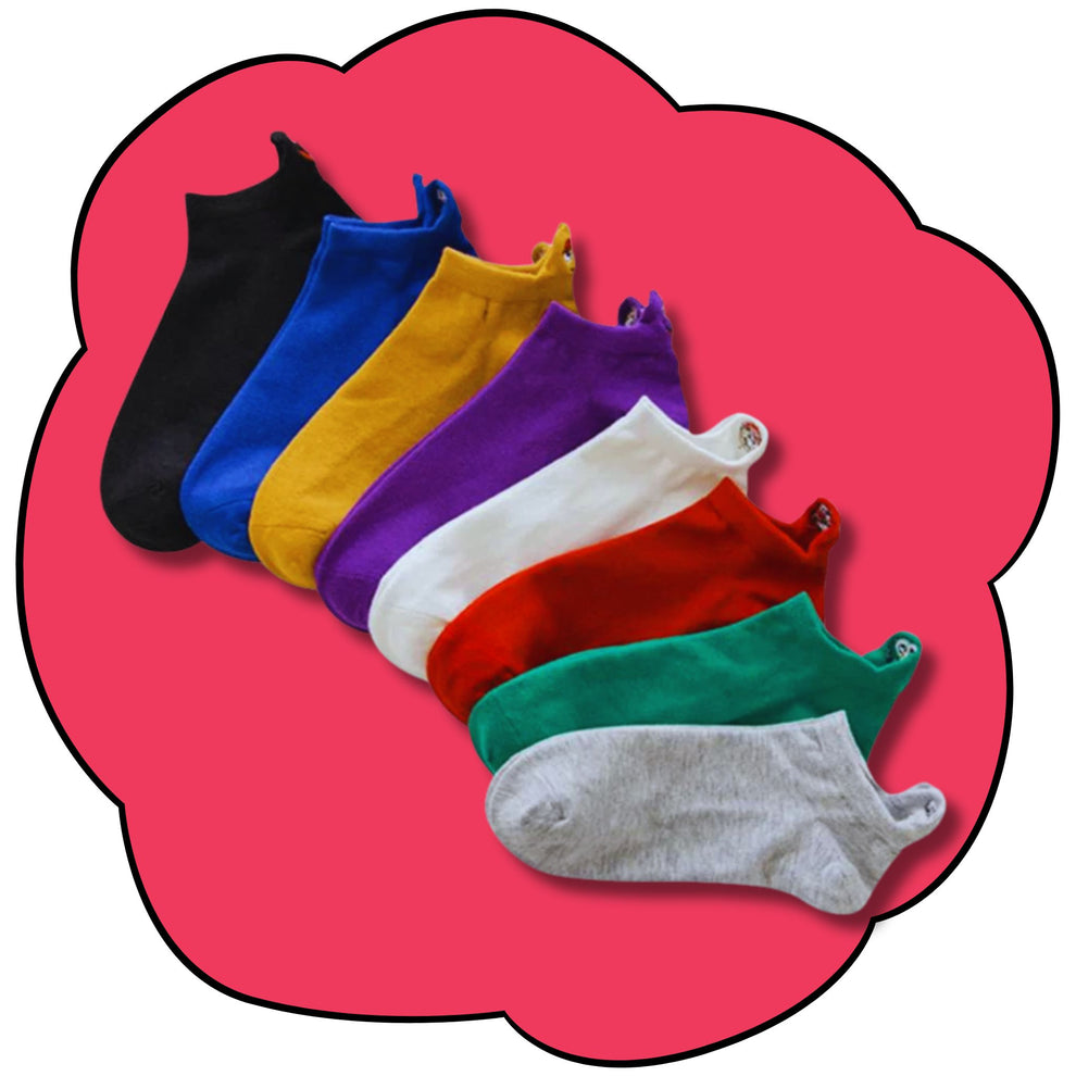 Smiley Sox 8 Colour Pack Vibrant Bundle | Fun & Stylish Socks